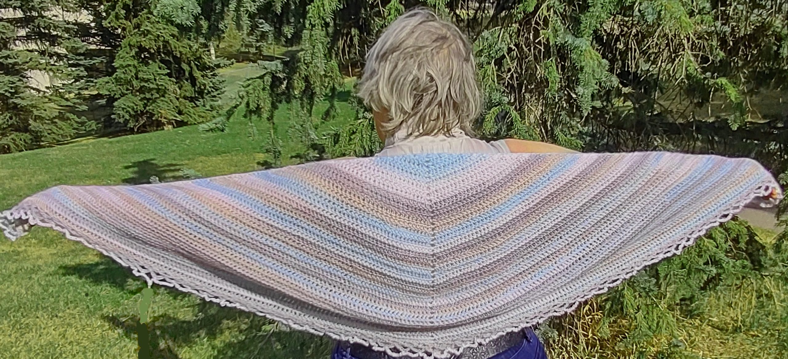 My First Triangle Shawl - Cuddle Bear Crochet My First Triangle Shawl - Cuddle Bear Crochet